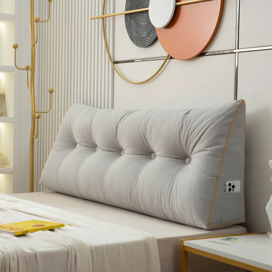 Luxury Chic Wedge HeaderBoard Pillow | The Pillow Home | Backrest ...